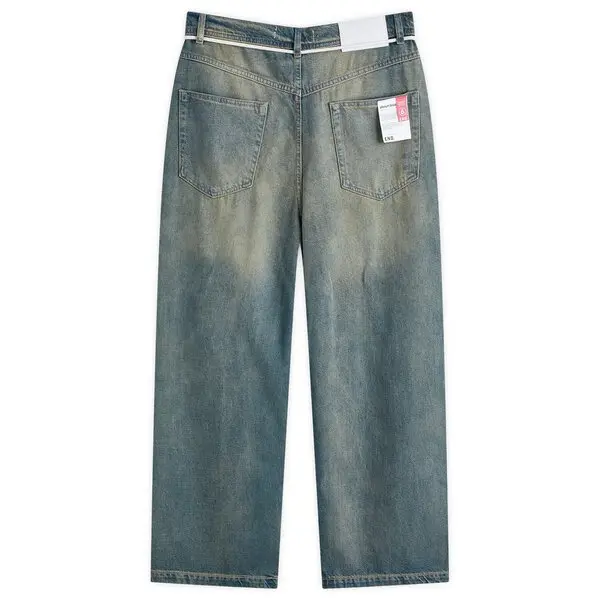About:Blank X Wide Leg Denim Jean In Dirty Wash - 20% Off